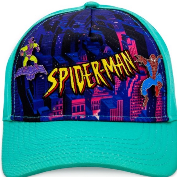Disney | Accessories | Disney Spiderman Baseball Cap With Pins | Poshmark